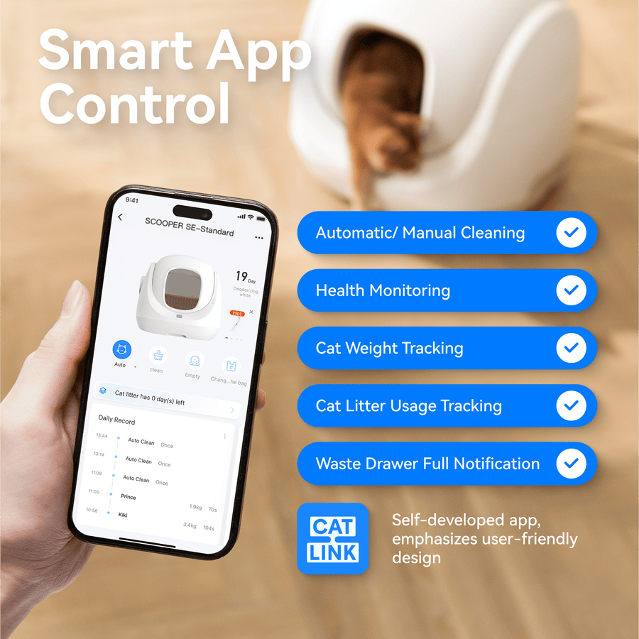 Catlink Baymax (White/ Pink) Self-Cleaning Litter Box – Catlink EU